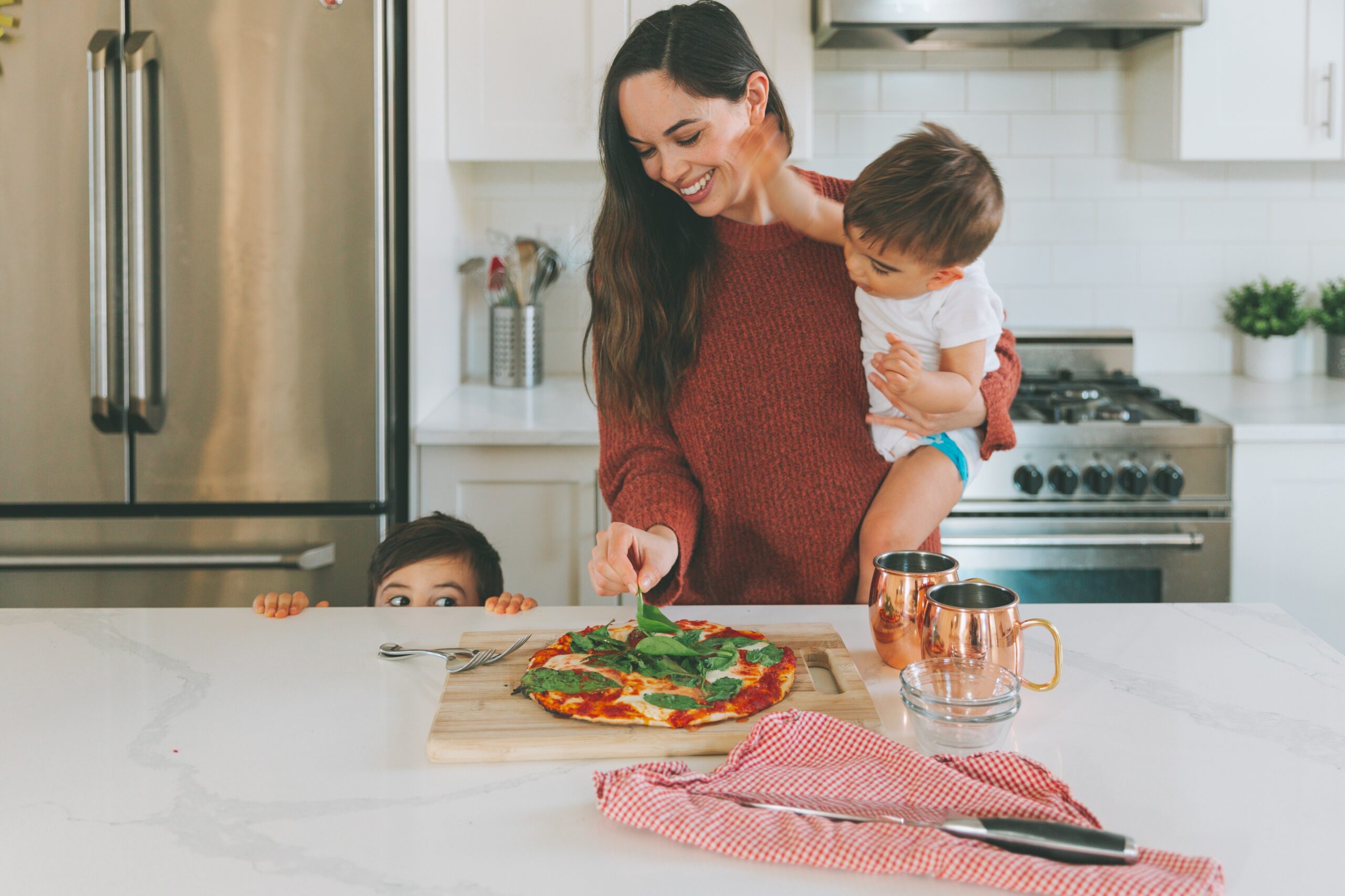 Family Cooking At Home