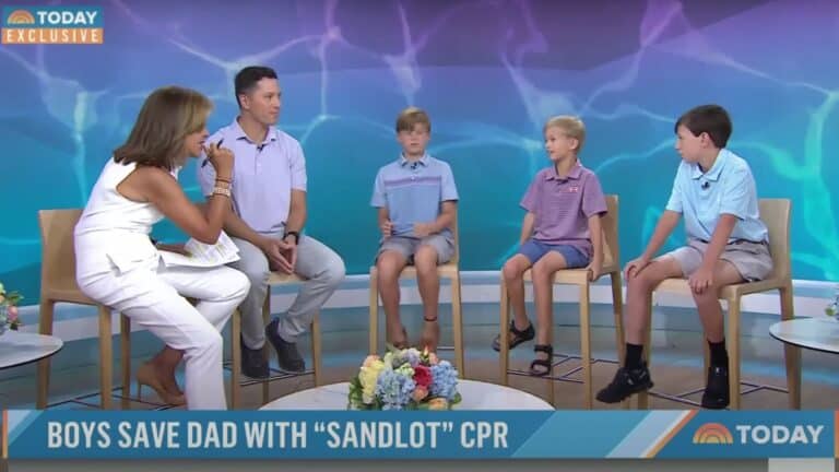 Boys Save Dad From Drowning With CPR Learned From 'The Sandlot' - Motherly