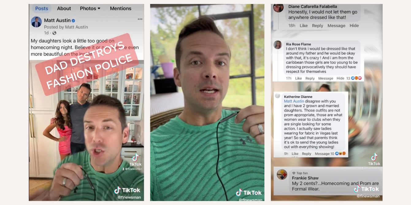 Dad Slams Critics Of Daughters Homecoming Dresses In Viral Tiktok Motherly