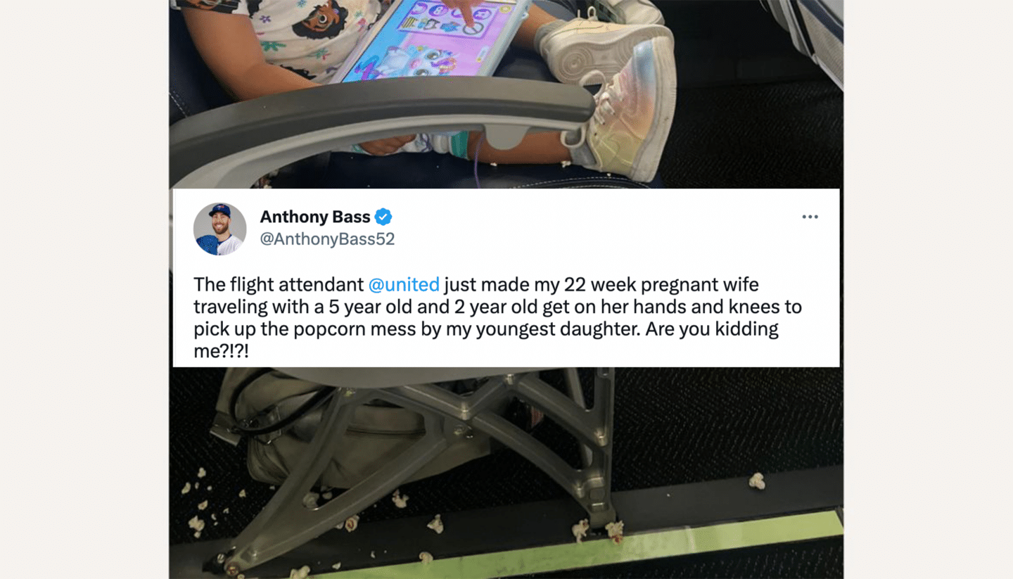 MLB's Anthony Bass Upset United Airlines Made His Pregnant Wife Clean ...